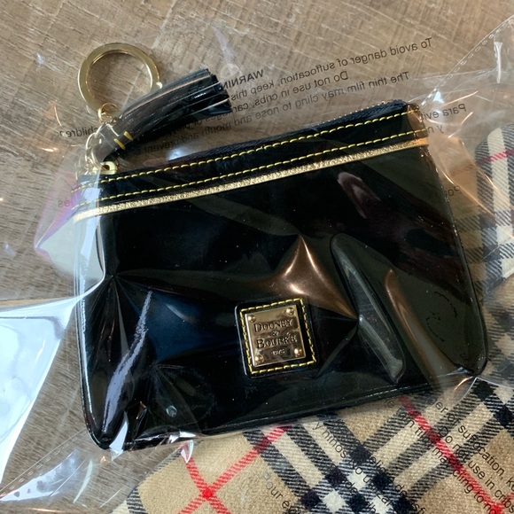 Dooney & Bourke | Bags | Dooney Bourke Florentine Black Patent Leather ...